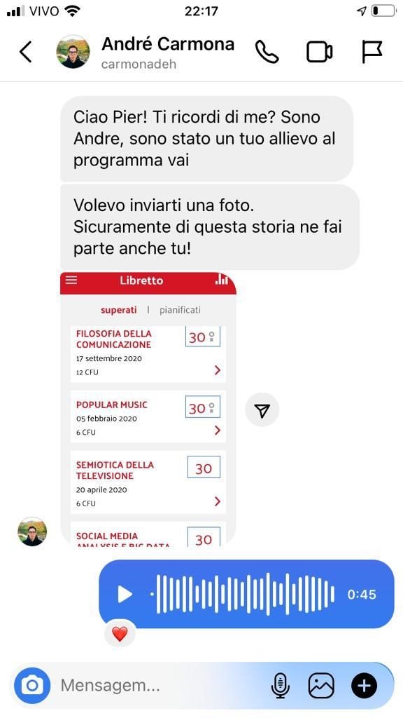 carta-andre - Programa VAI - Vou Aprender Italiano